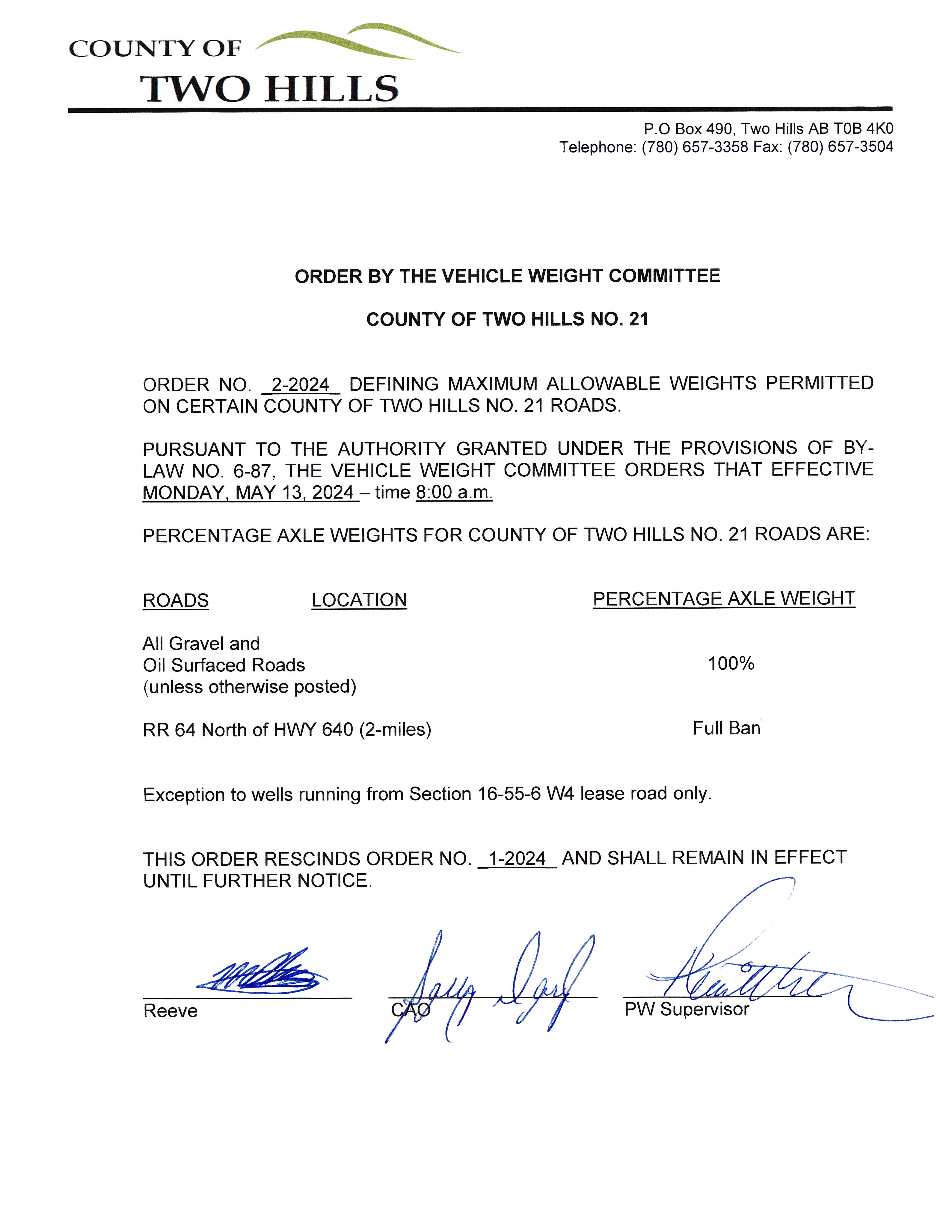 County of Two Hills - Home